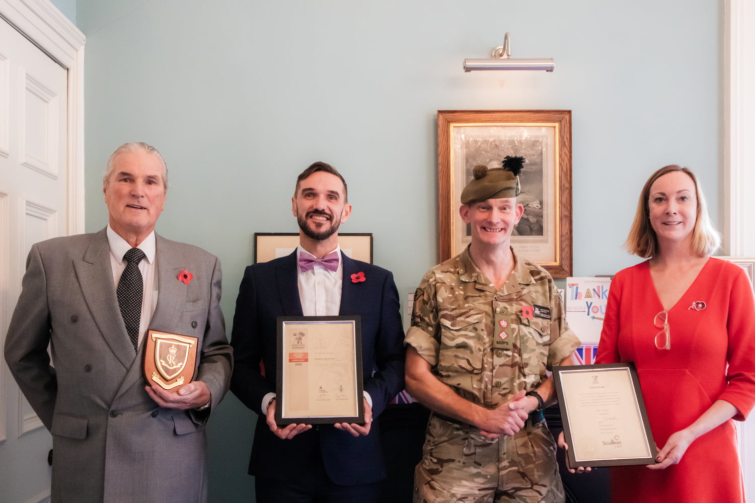Scullion LAW Recognised with Armed Forces Covenanct Award